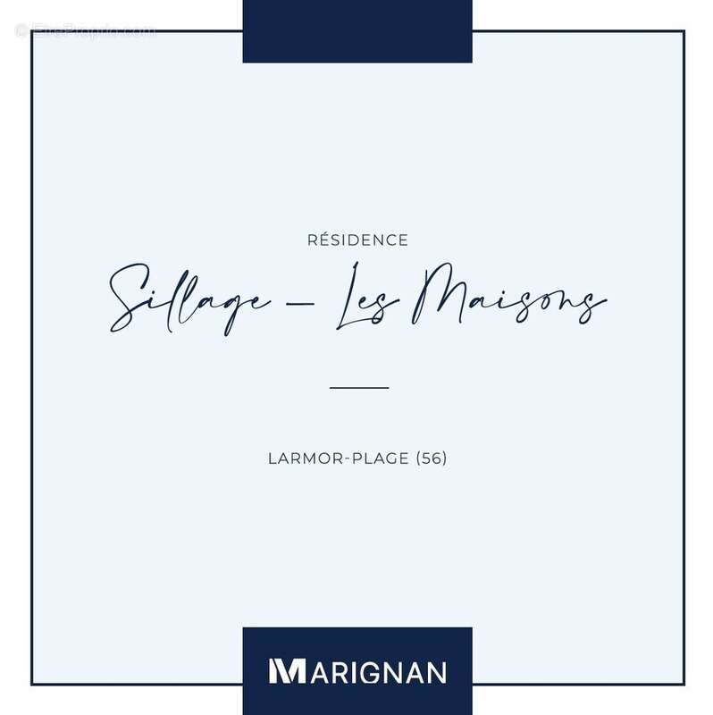 Immobilier Programme Neuf Sillage maisons Larmor Plage - Programme 25264